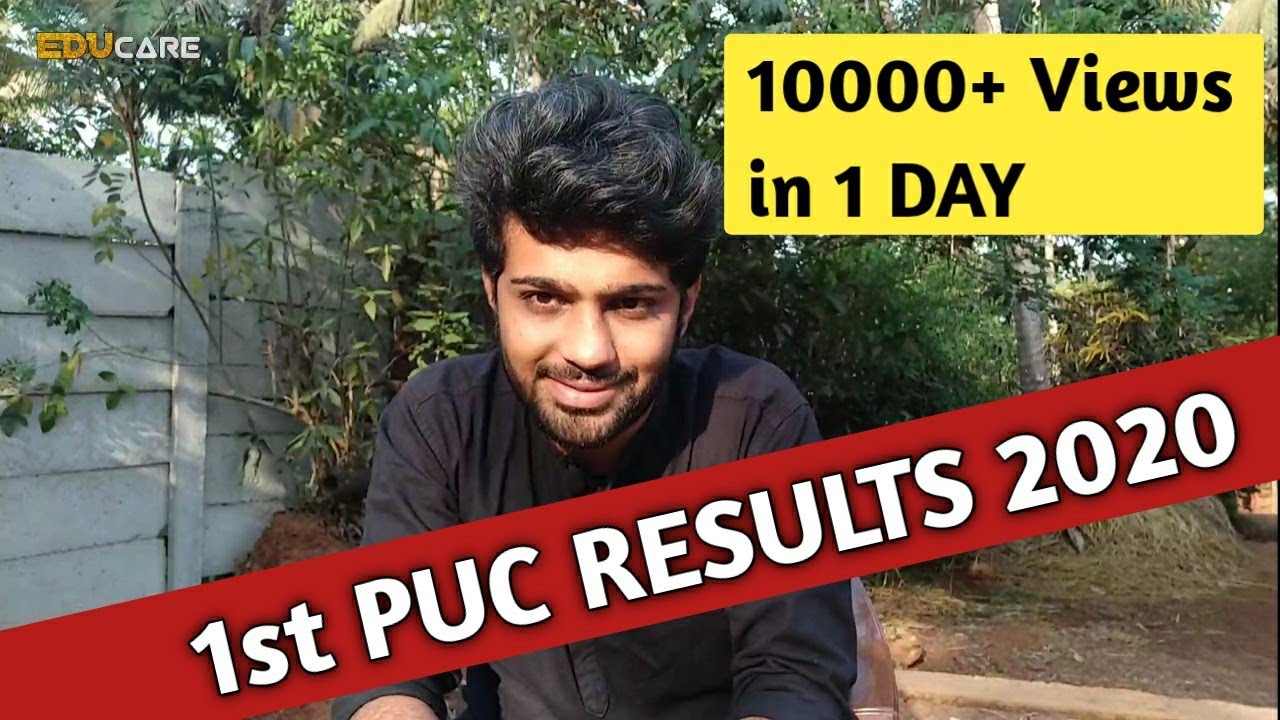1st PUC RESULT DATE 2020 Announced | All The Best for 1st PUC Students ...