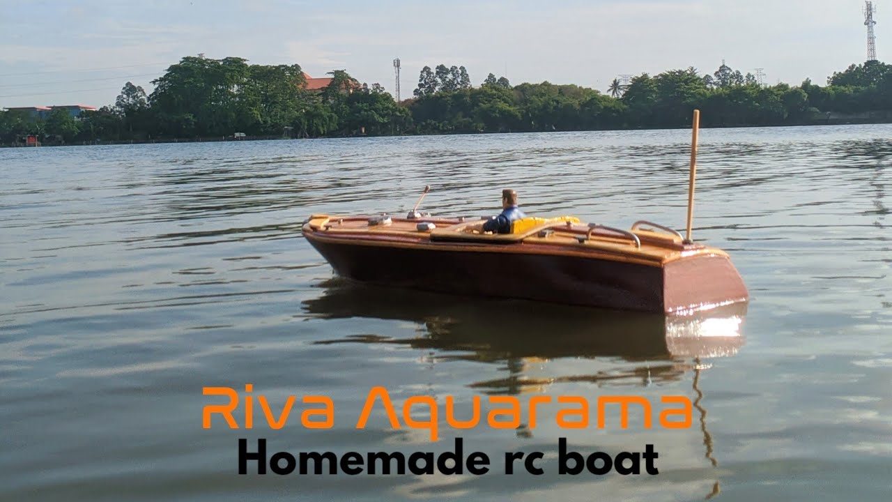 Homemade rc boat Riva Aquarama - YouTube