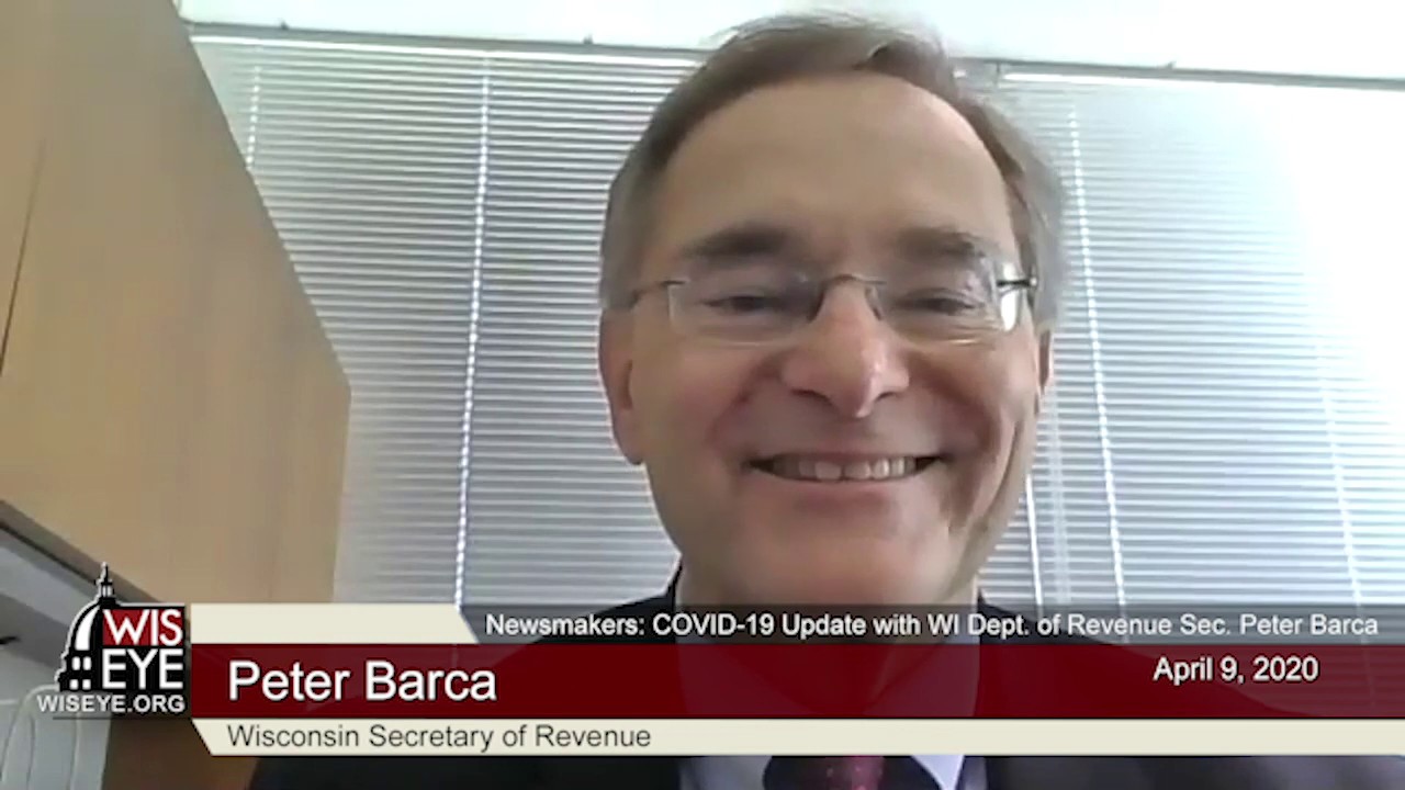 Newsmakers: COVID-19 Update with WI Dept. of Revenue Sec. Peter Barca ...