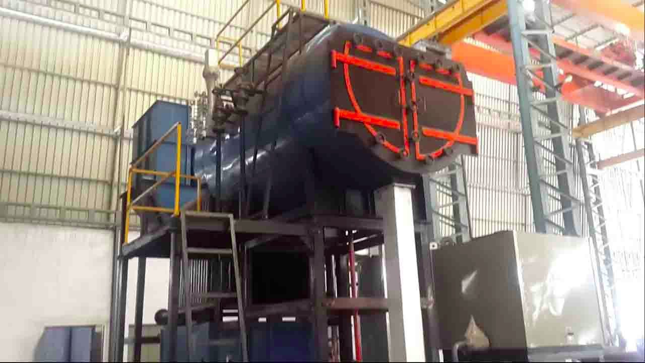 Rice husk fired steam boiler 1 5 TPH for Auto rice mill - YouTube