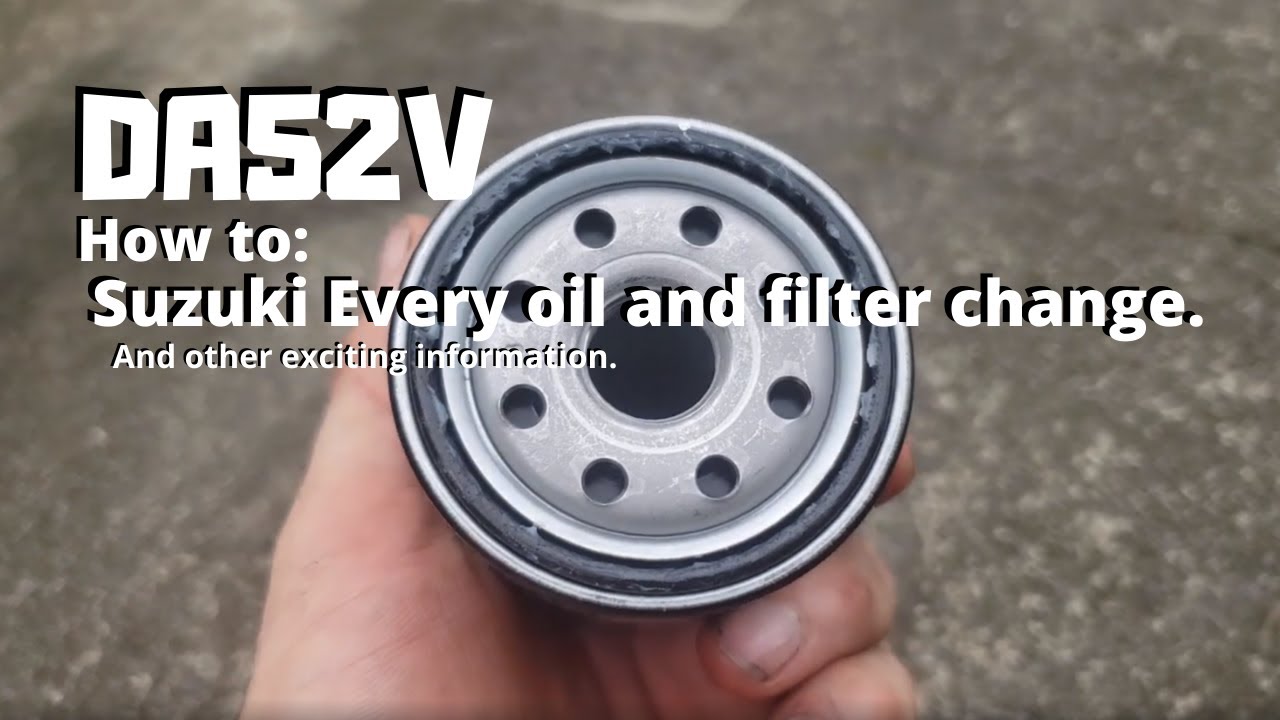 DA52V SUZUKI EVERY VAN OIL CHANGE - YouTube