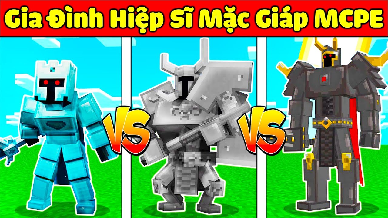 JAYGRAY SÁNG TẠO THÀNH CÔNG GIA ĐÌNH HIỆP SĨ MẶC GIÁP TRONG MINECRAFT ...