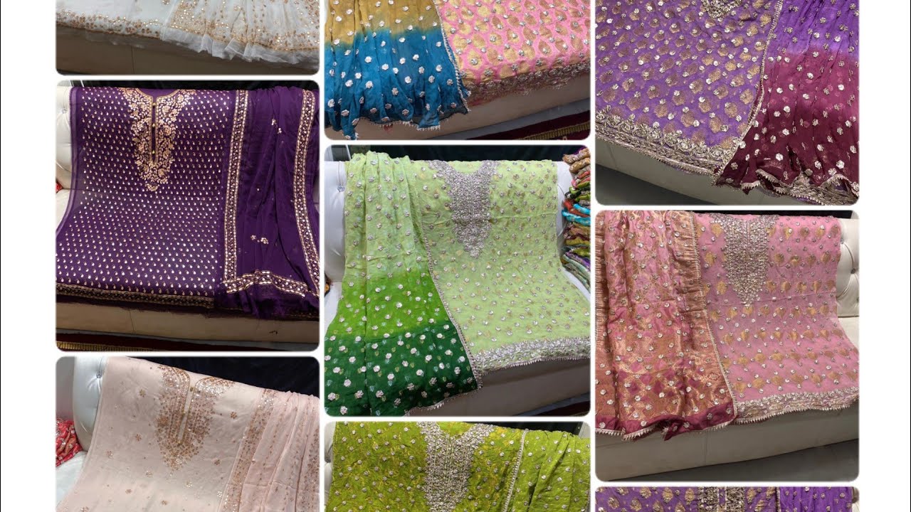 Pakistani suit collection/Pakistani Mukaish work dress design - YouTube