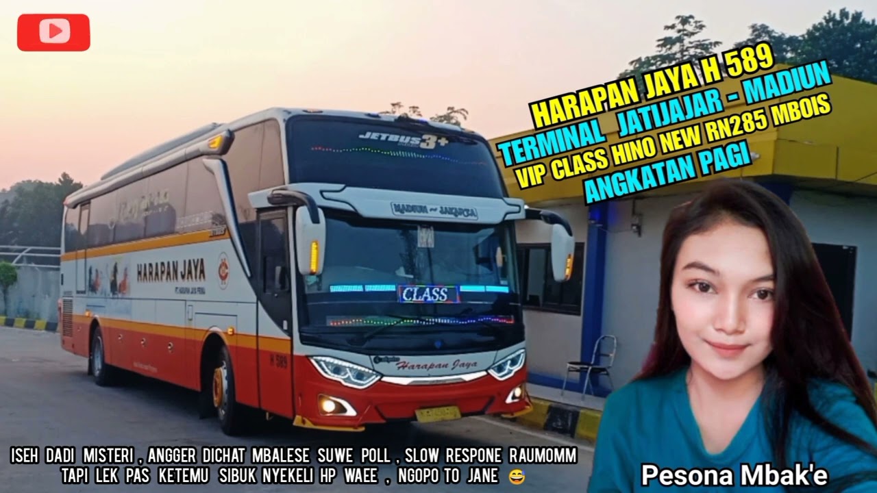 Semakin Mbois⁉️BUS HARAPAN JAYA 'VIP CLASS' H589,Hino New RN285 Suuoos ...