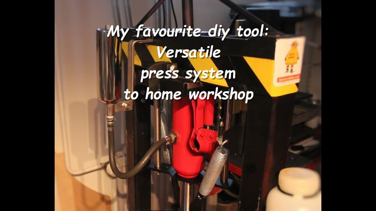 Diy tool: Versatile press system to home workshop - Full build - - YouTube