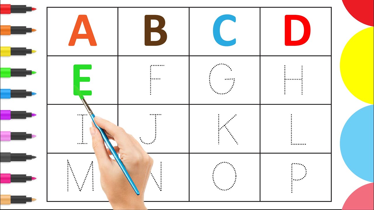 A for apple b for ball, ABC song, alphabet | Learn to Write Alphabet ...