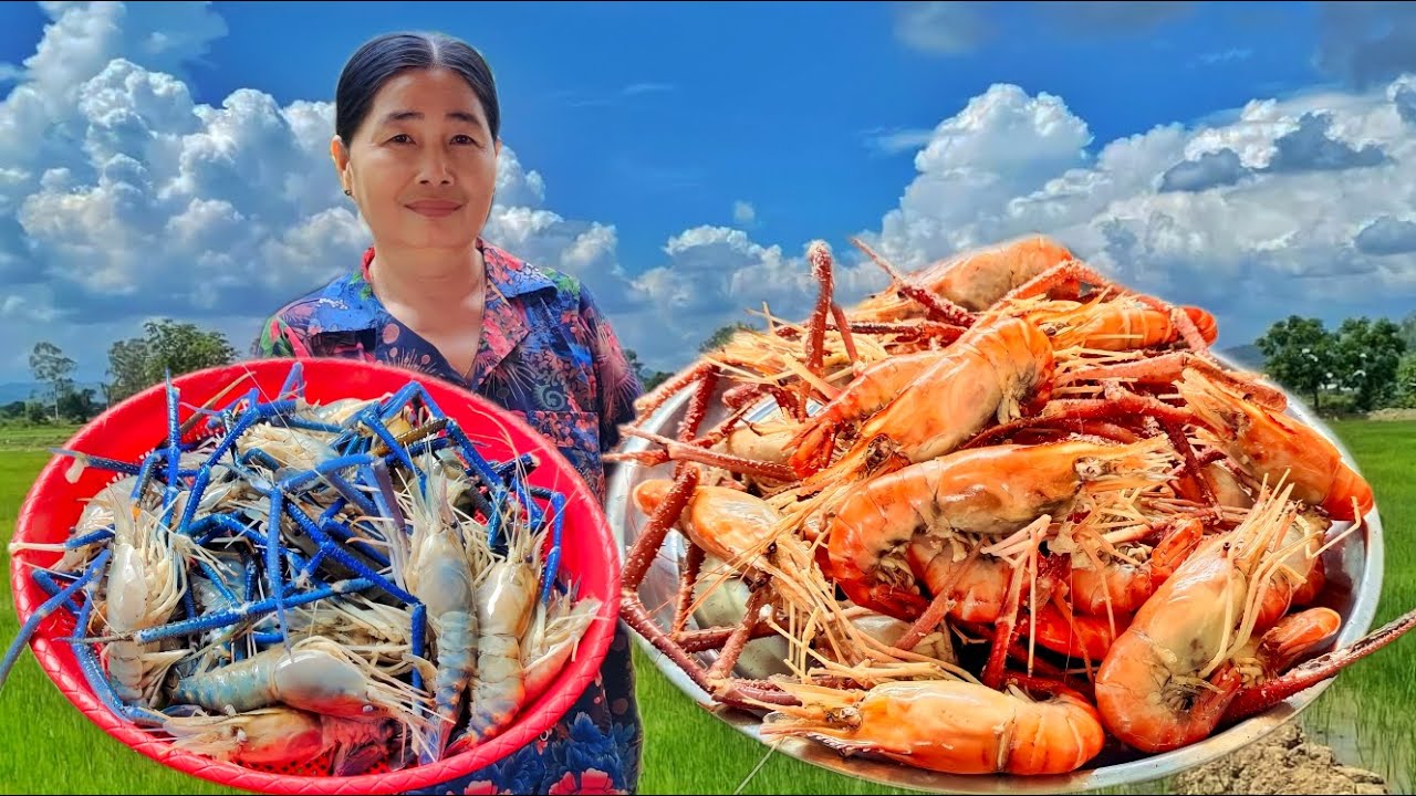 បង្កងអប់ទឹកដូងរស់ជាតិឆ្ងាញ់ពិសារ-Delicious coconut milk lobster/Dara ...