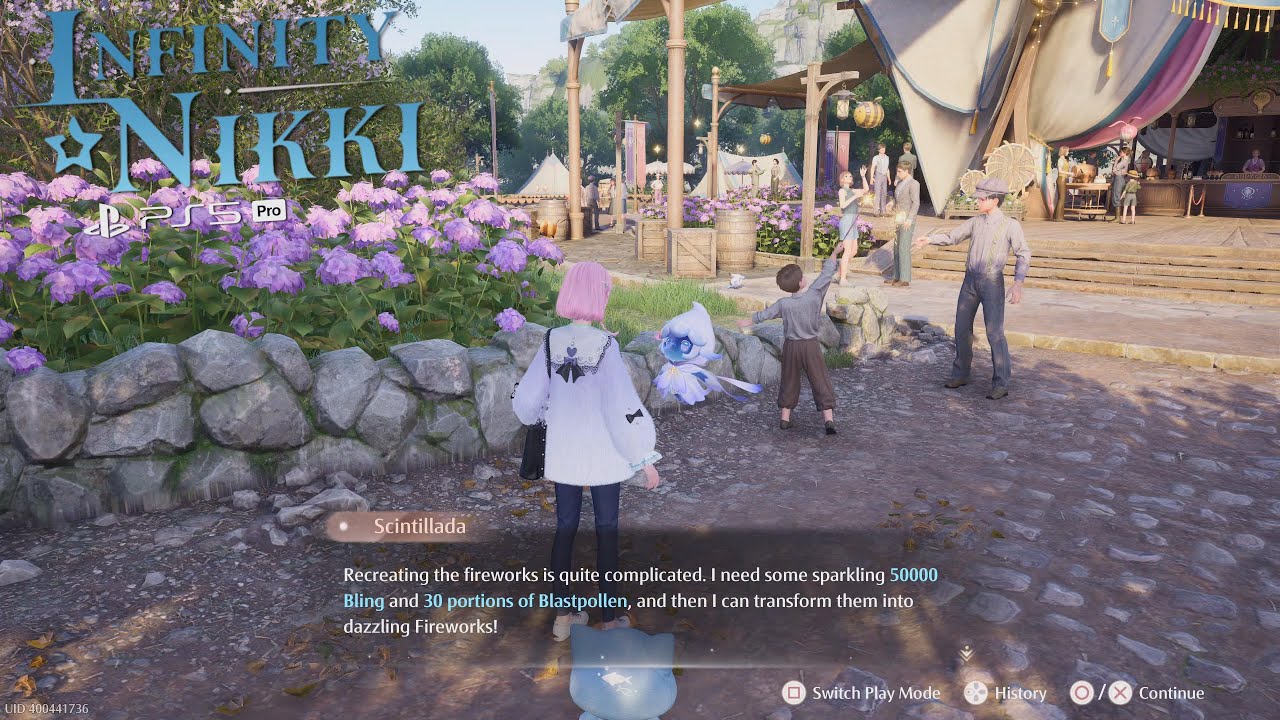 Infinity Nikki: Random Quest Another Night of Firework & Scintillada ...