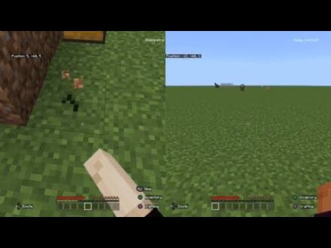 Minecraft Split Screen Gaming - YouTube