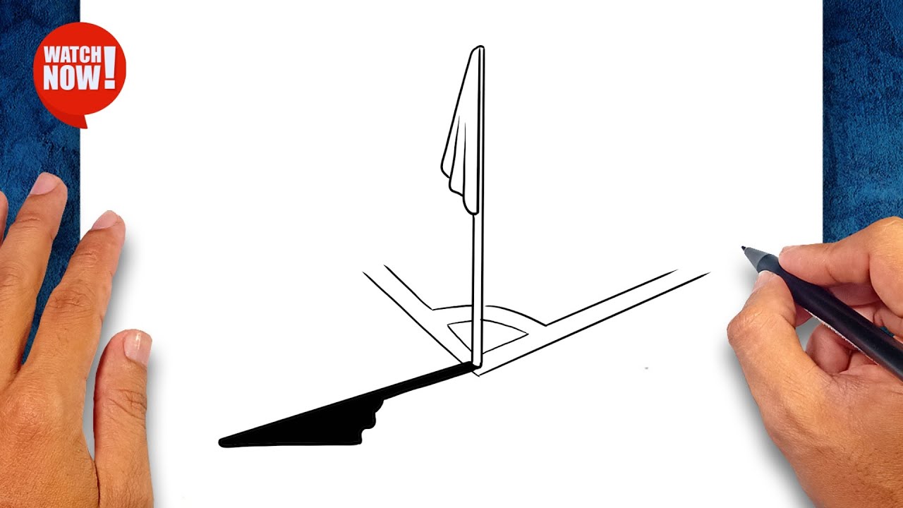 How to draw Corner Kick Flag - YouTube