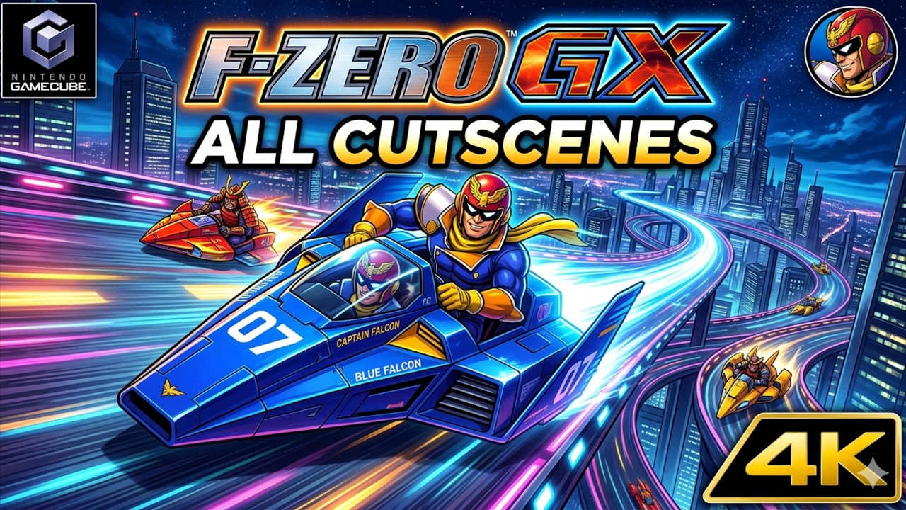 F-Zero GX (Nintendo GameCube) All Cutscenes 4K Ultra HD - YouTube