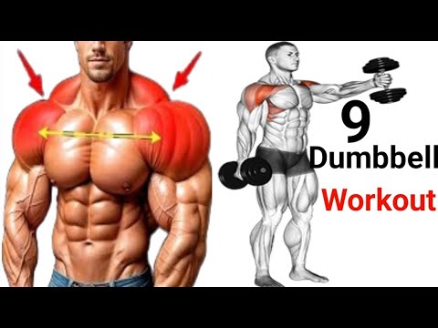 9 Effective Shoulder workout With Dumbbells | Shoulder biggers Exercise ...
