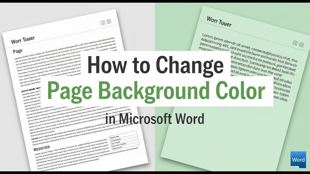 How To Change Word Background Color In Seconds! - YouTube