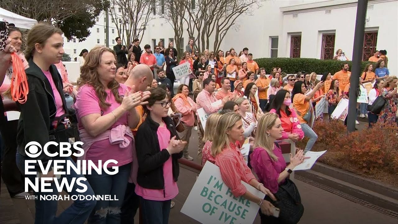 IVF advocates rally in Alabama - YouTube
