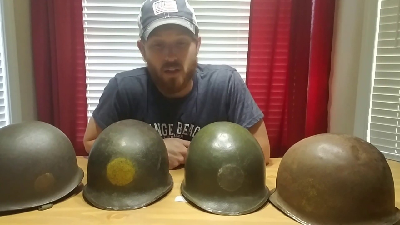 My World War Two Pacific Corpsman Helmet Collection - YouTube