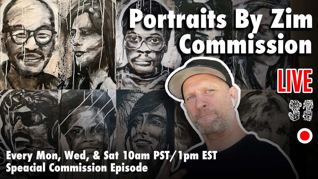 Portrait Commission - LIVE - ART - YouTube