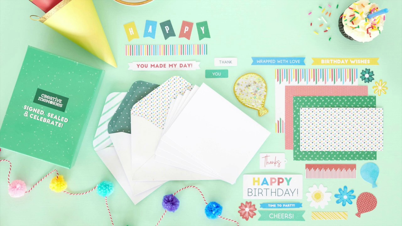 Signed, Sealed & Celebrate! Card Kit by Creative Memories - YouTube