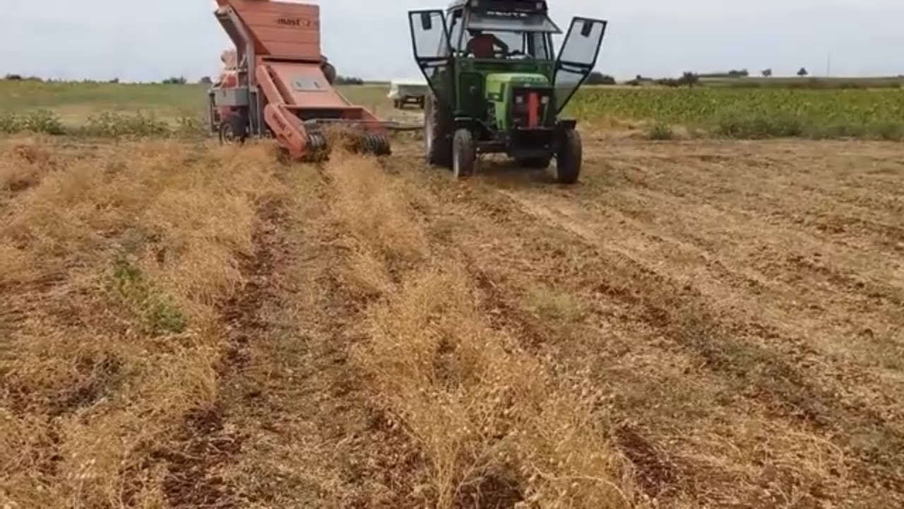 Bengalgram/chana/hourse gram, soybean harvester attachment:Great ...