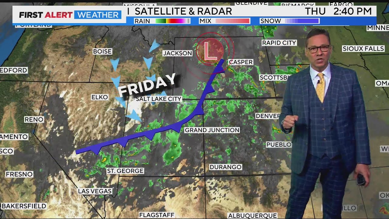 Friday storms may have heavy rain heading toward weekend - YouTube