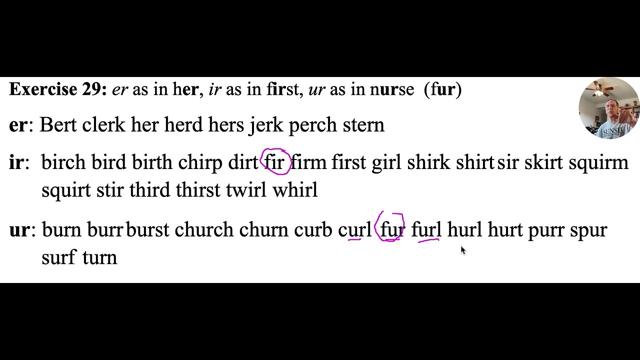 Natural Phonics Primer: Video 21, Exercise 29 - YouTube