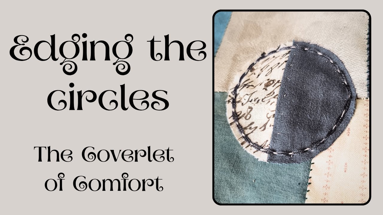 Different ideas for hand stitching the edges of appliqué - YouTube