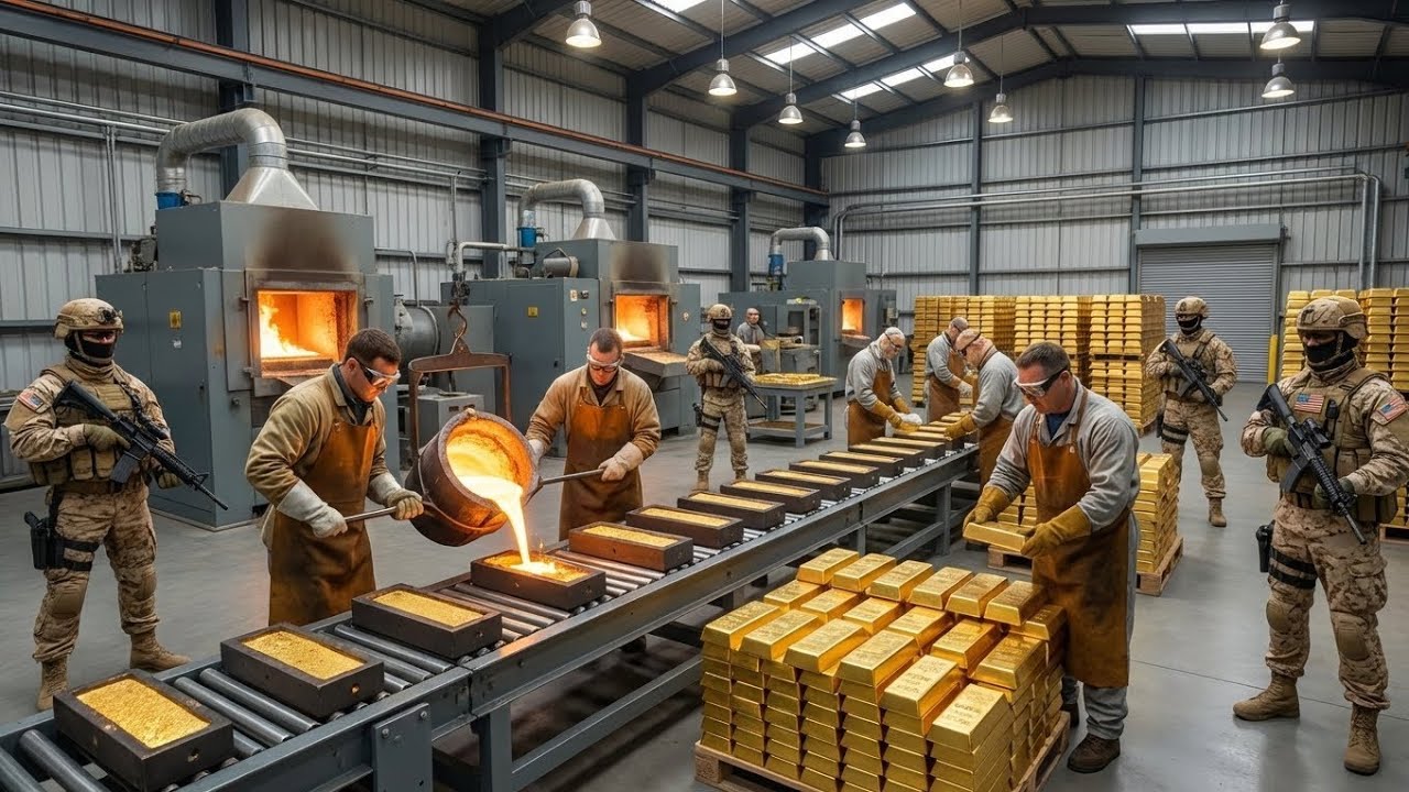 Inside the Gold Refining Plant: From Raw Rock to Pure 24K Gold Bars ...