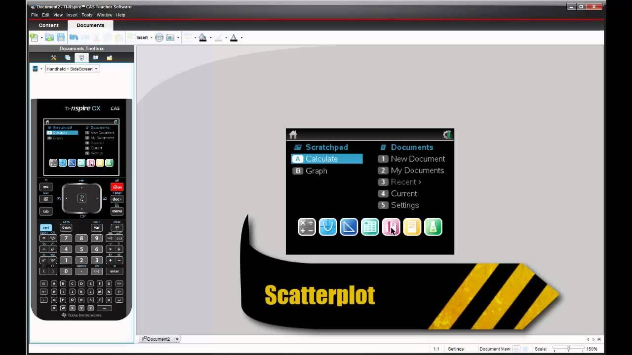 Creating a linear scatterplot and residual plot on the TI-nSpire - YouTube