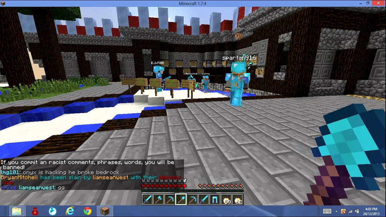 Minecraft Op server 1.7.4 - YouTube