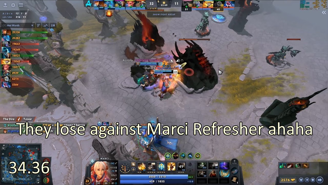 Marci safelane with Oracle, Dota 2 Spectator 53 - YouTube