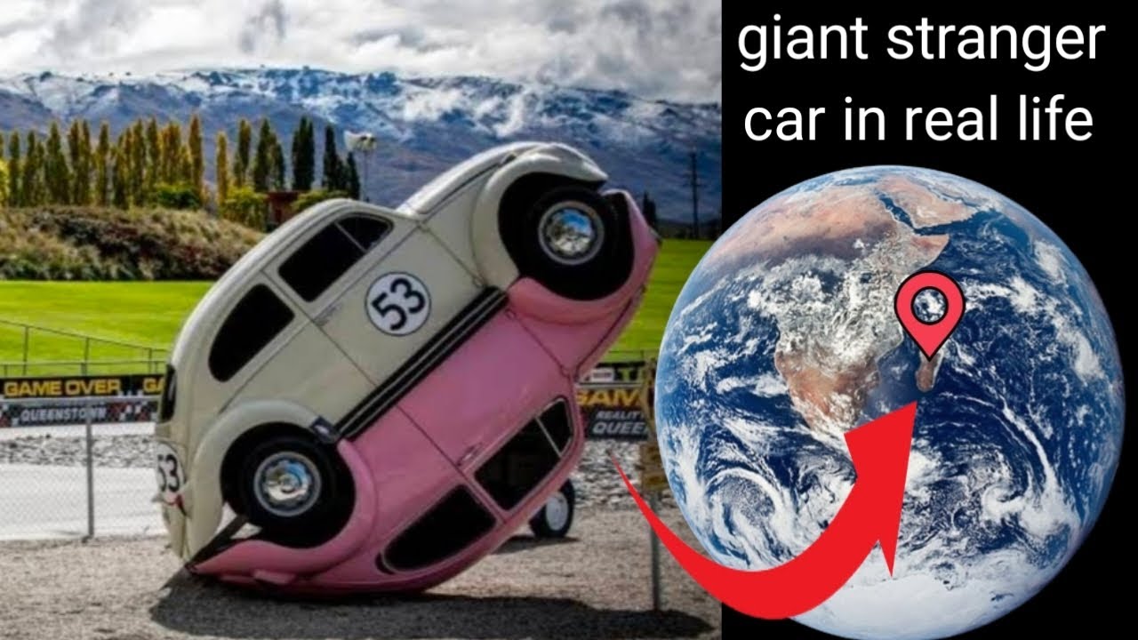 I found giant stranger car in real life Google Earth shockingmap - YouTube