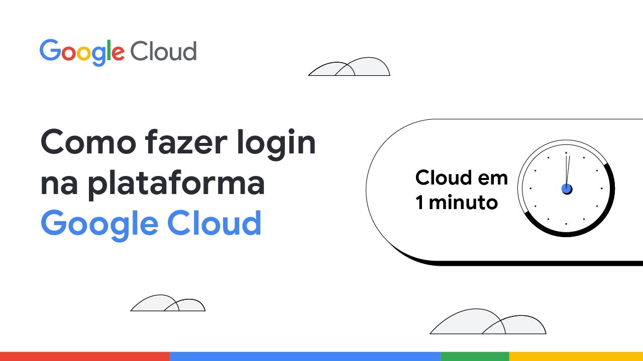 Como fazer seu login na plataforma do Google Cloud | Cloud em 1 Minuto | PT-BR - YouTube