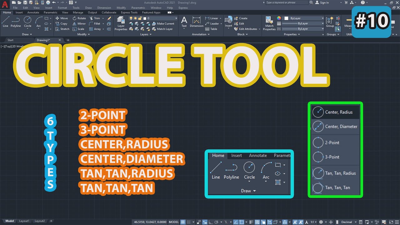 10 How To Use Circle Command In Autocad Beginner Course Cad Gizmo 10-how-to-use-circle-command-in-autocad-beginner-course-cad-gizmo