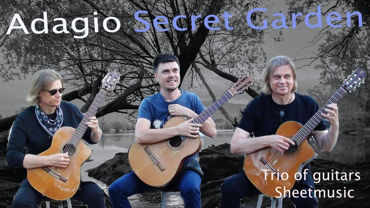 Adagio. Songs from a Secret Garden. Acoustic guitar trio. Guitar sheet ...