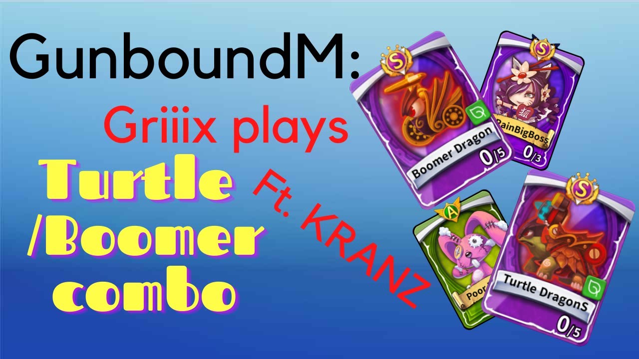 GunboundM: Boomer/Turtle combo Gameplay Ft.KRANZ - YouTube
