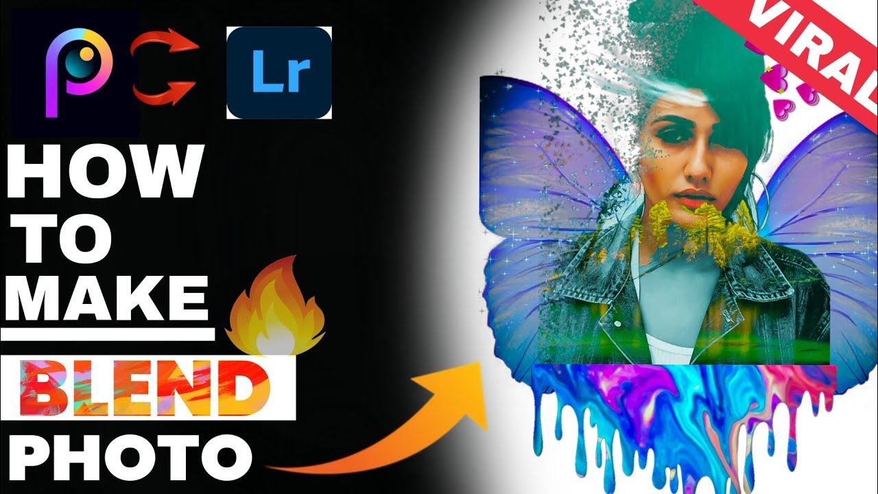 How to Make or Edit Blend Photo with android app Picskit & Lightroom ...