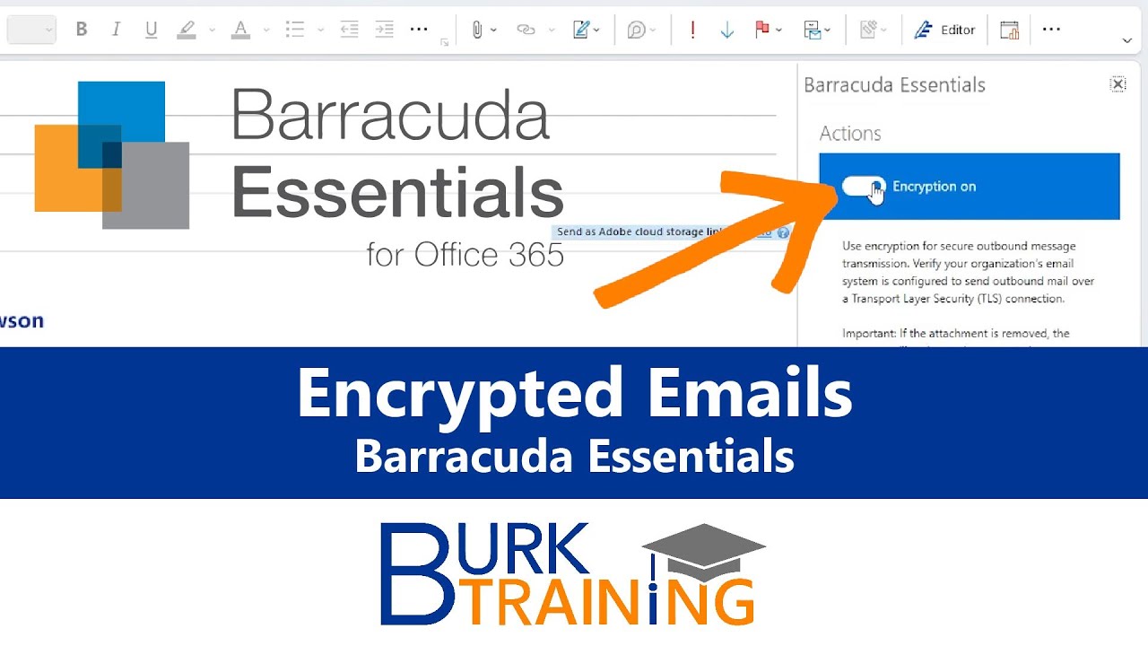 Encrypting Email | Barracuda Essentials | Burk Training - YouTube
