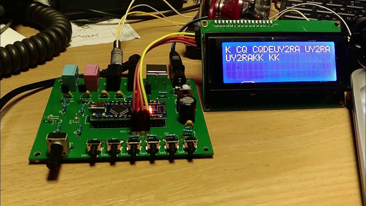 Arduino CW keyer display - YouTube