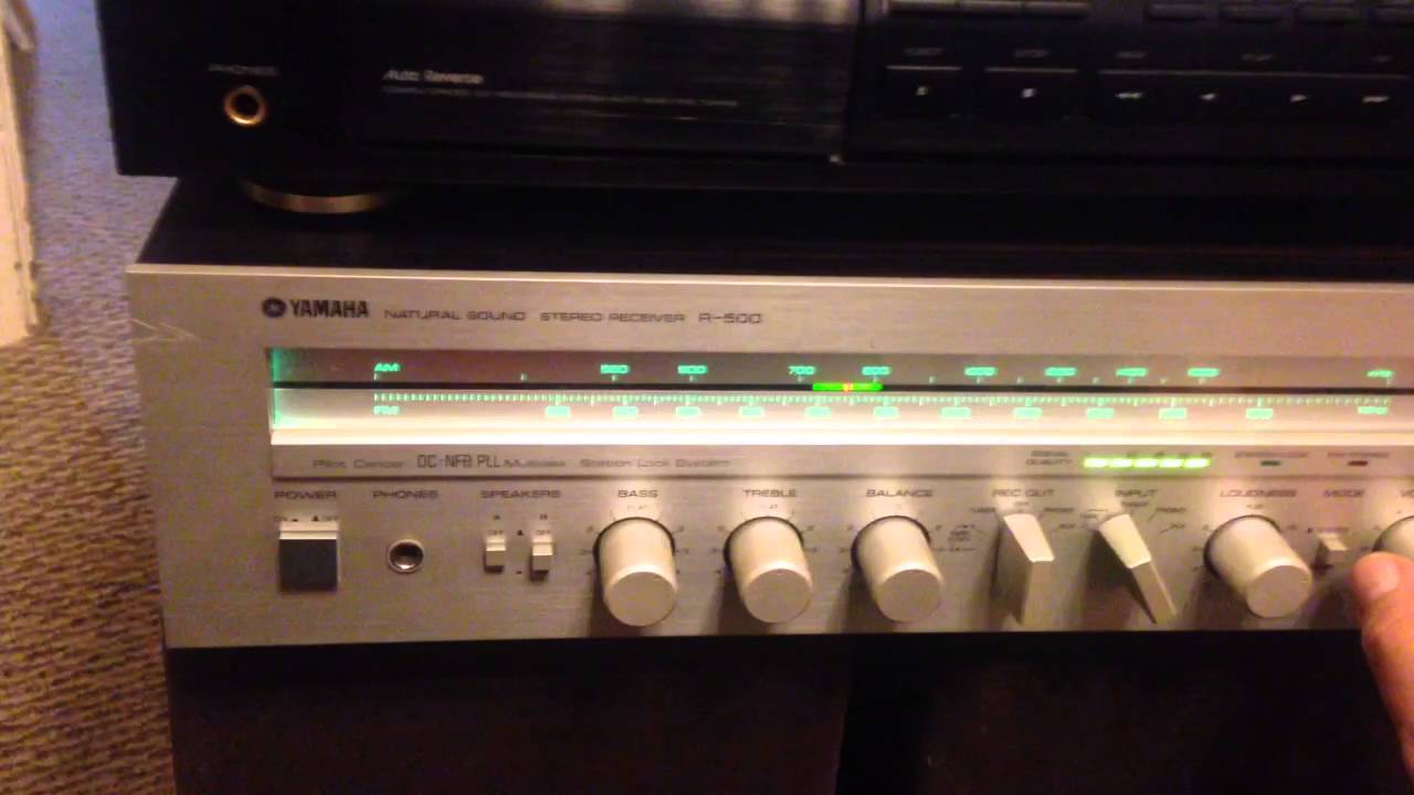 Yamaha R500 receiver demo - YouTube
