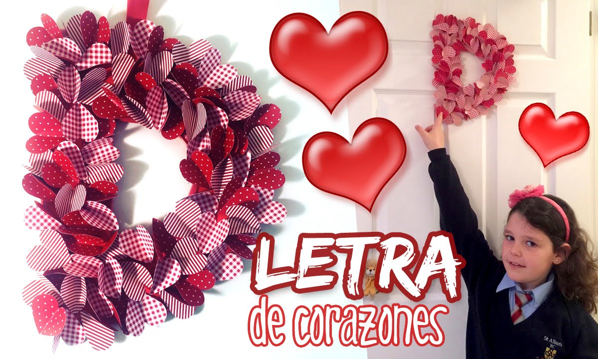LETRAS DECORATIVAS en cartón con CORAZONES - masters or