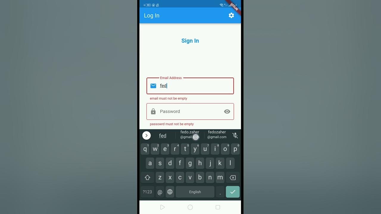 log in screen design code in comments - YouTube