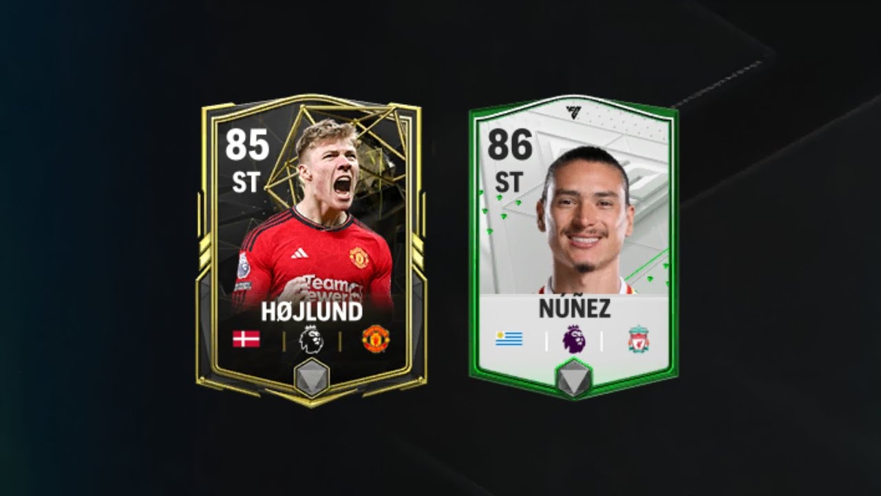 RASMUS HOJLUND VS NUNEZ FIFA Mobile CARDS - YouTube