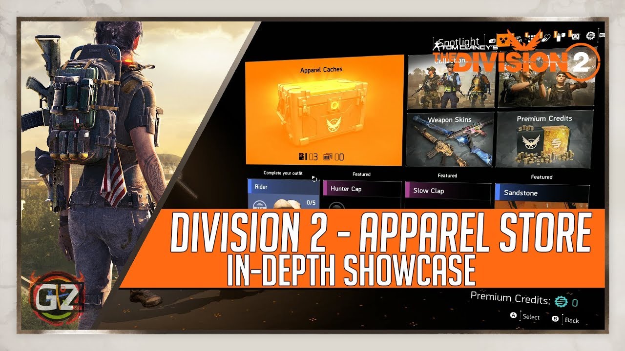 APPAREL STORE Items Showcase | Clothing & Emotes & More ( Division 2 ...