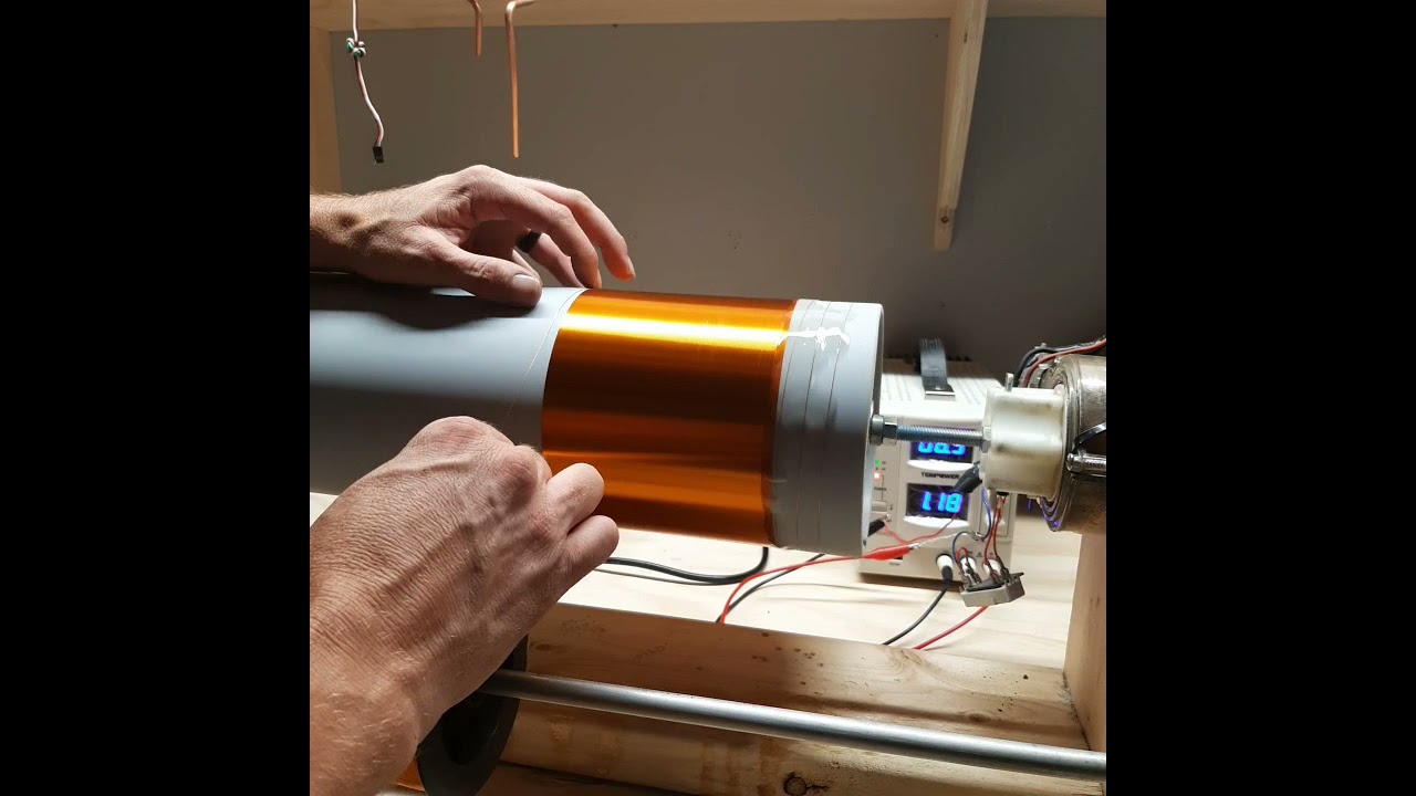 Winding a secondary for a Tesla Coil - YouTube