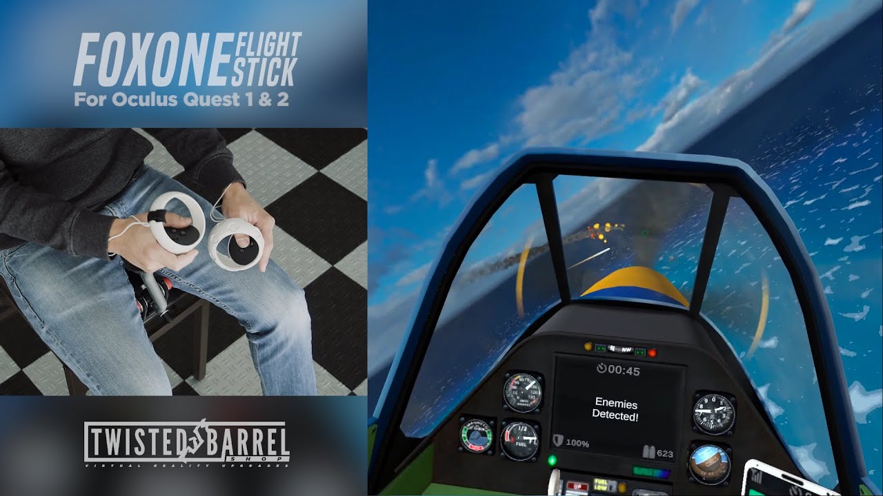 Ultrawings 2 Dogfighting Sample | FOXONE VR Flight Stick | Oculus Quest ...