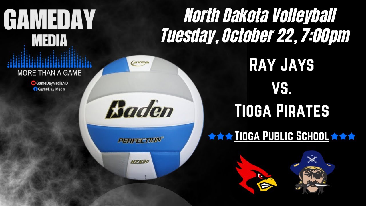(10-22-24)🏐ND Class B Volleyball🔷Ray Jays vs. Tioga Pirates🔷🏐 - YouTube