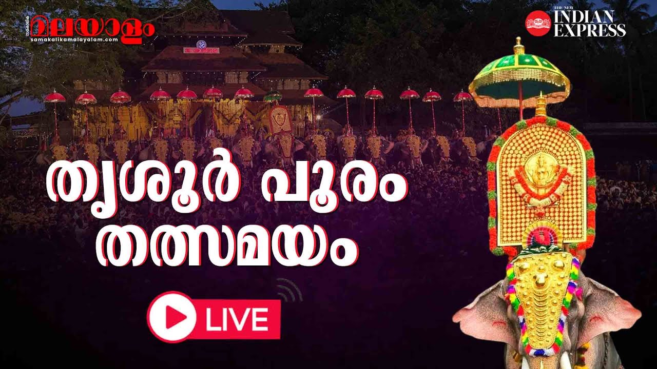 Thrissur Pooram 2025 | തൃശൂര്‍ പൂരം | Elephant Parade | Umbrella ...