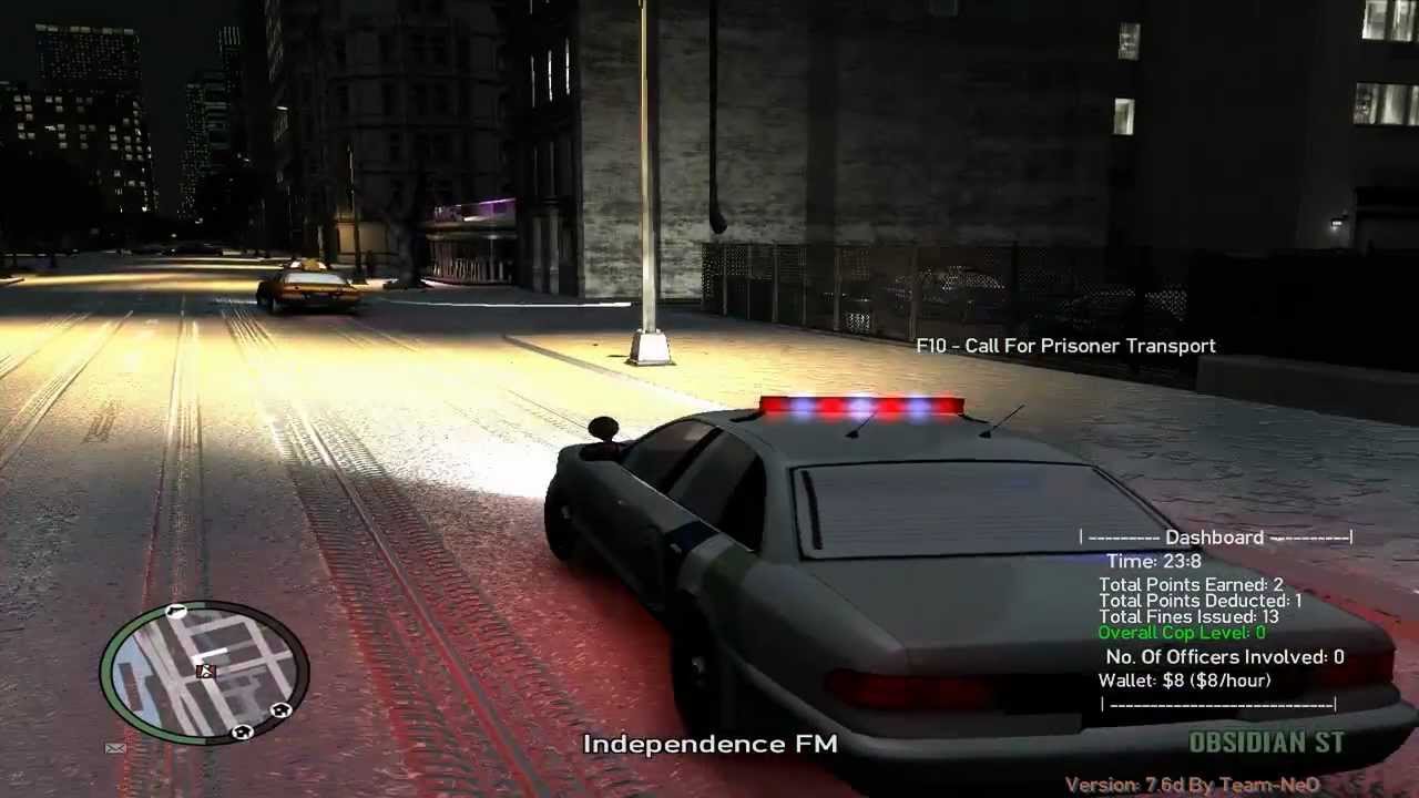 GTA IV Mods: Police Pursuit 7.6d #21 (German) - Bremsen und Schnee ...