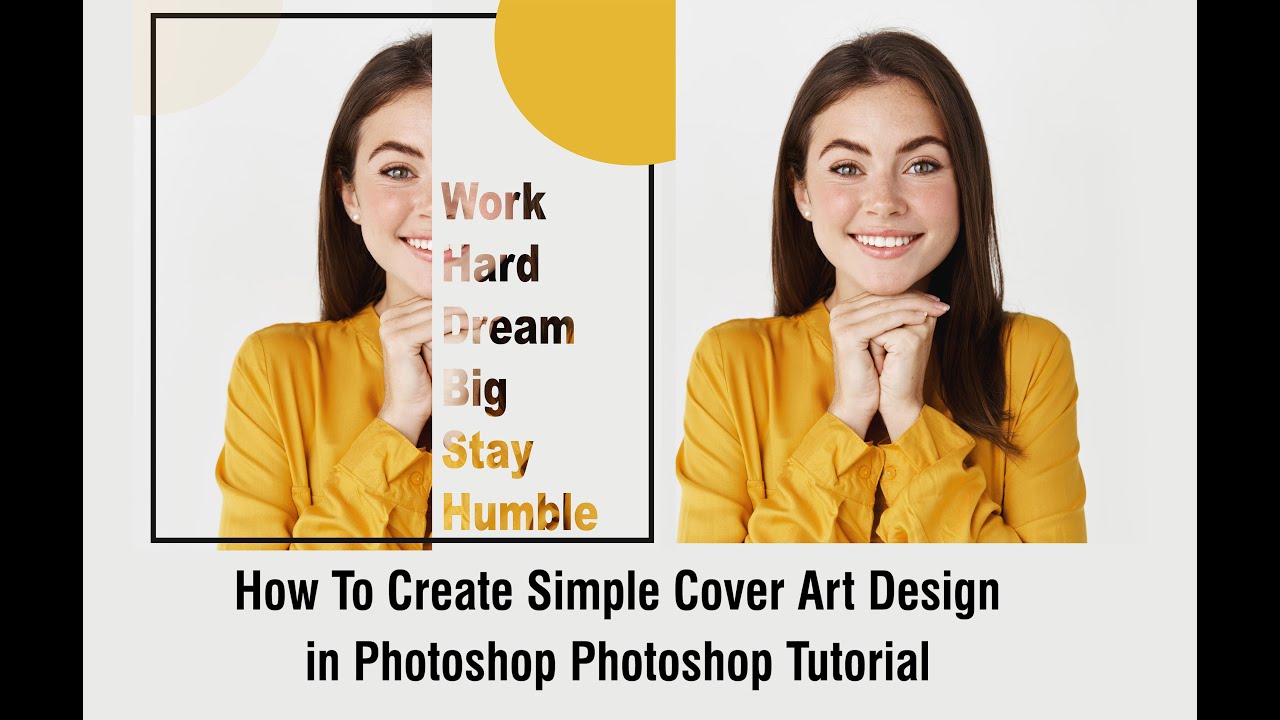 How To Create Simple Cover Art Design in Photoshop Photoshop Tutorial ...