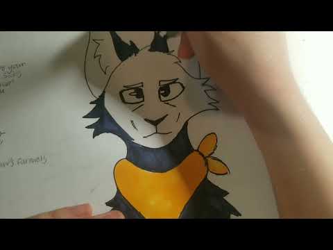 Drawing Ravenpaw From Warrior Cats - YouTube