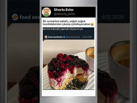 🍰Güne Başlamanın En Tatlı Yolu #kahvaltı #tatlı #pasta #cumartesi